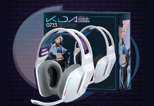 Headset Gamer Sem Fio Logitech G733 K/DA 7.1 Dolby Surround - Edição ...