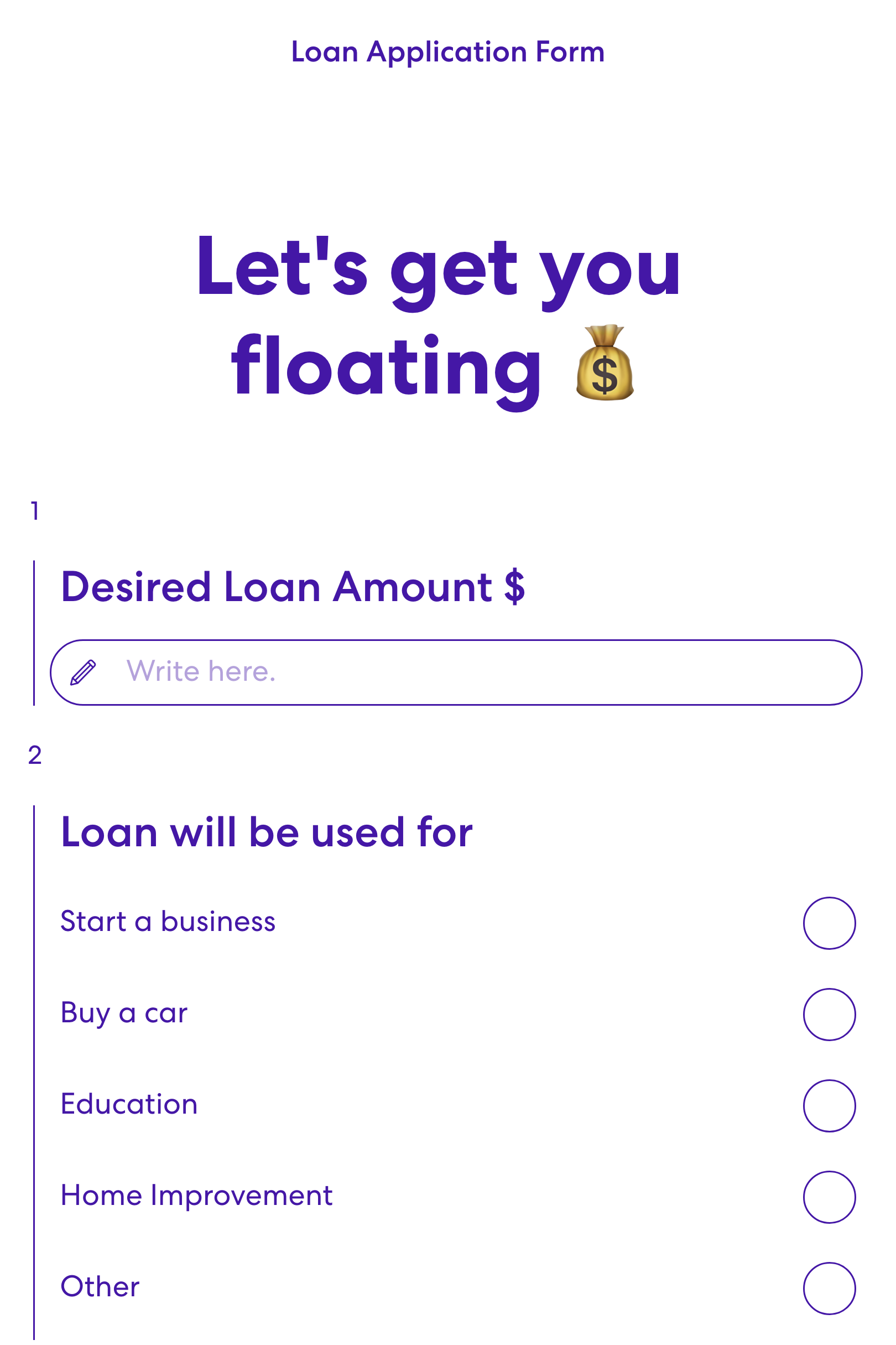 Loan Application Form