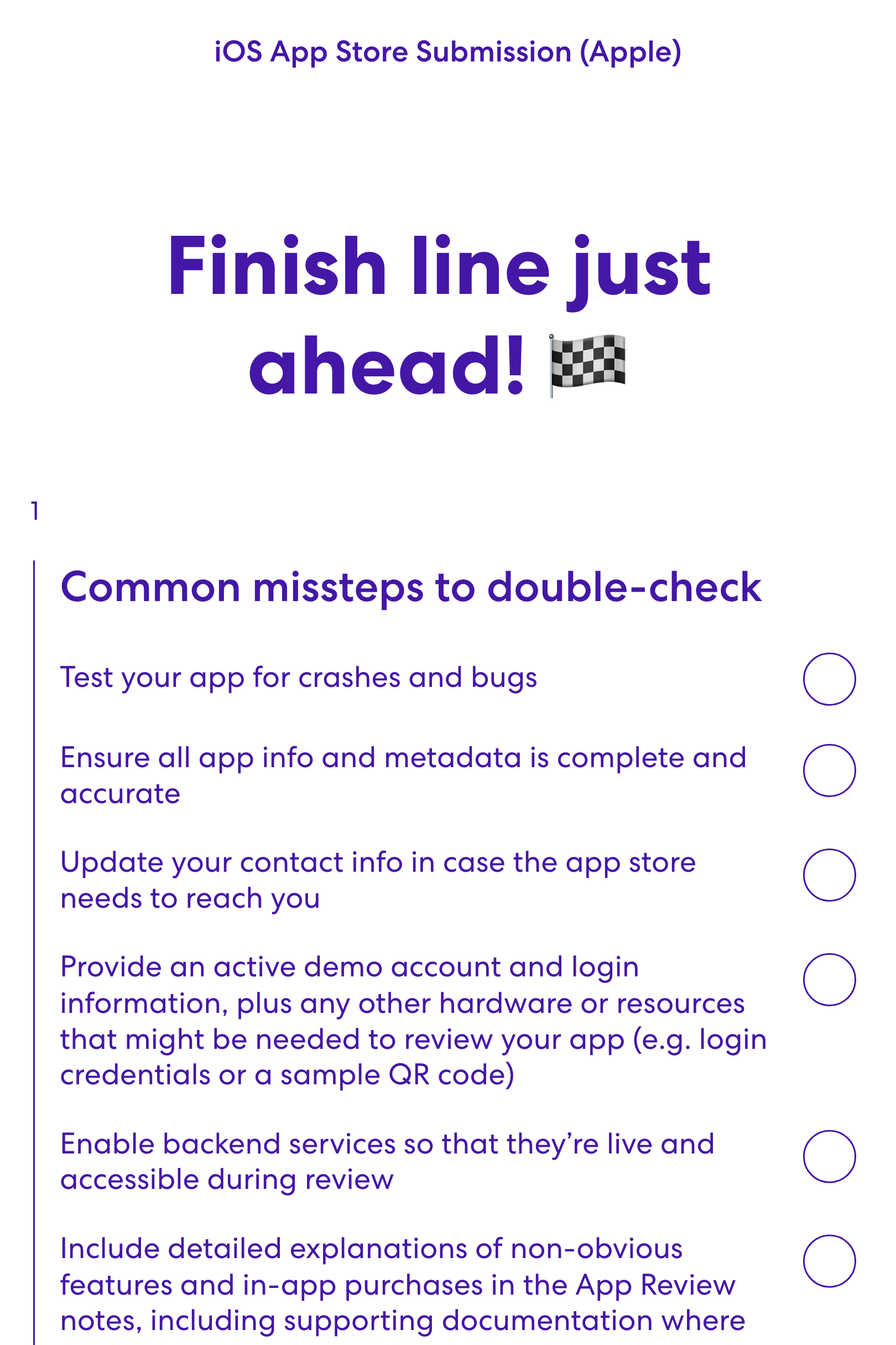 iOS App Store Submission (Apple)